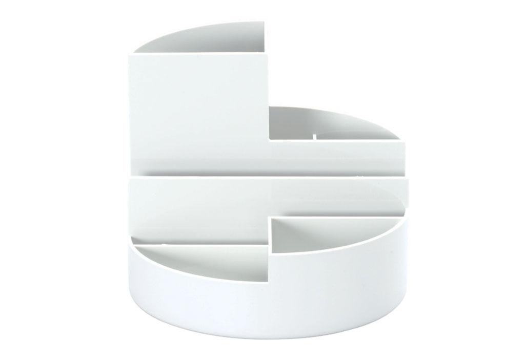 Round Desk Organizer – White – Office Systems Aruba