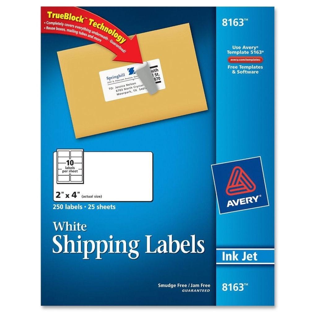 Avery White Shipping Labels 2″ x 4″ (8163) – Office Systems Aruba