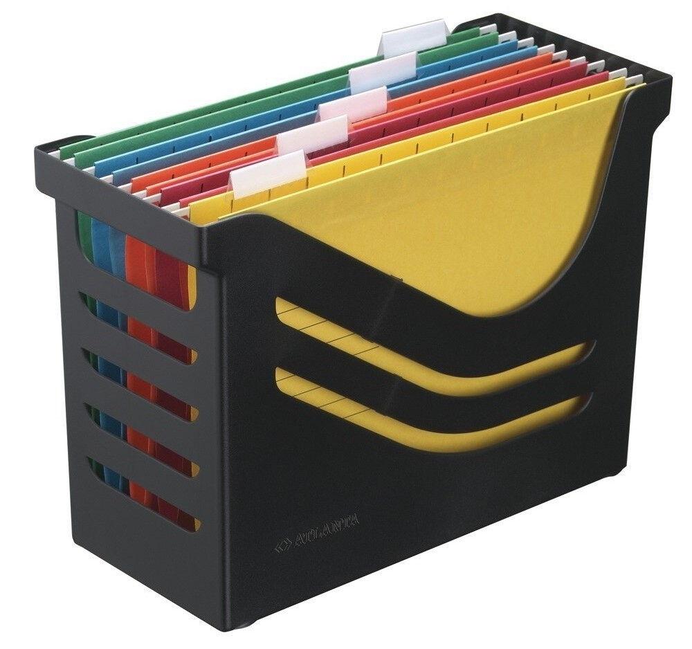 A4 Hanging Folder Box Black Office Systems Aruba