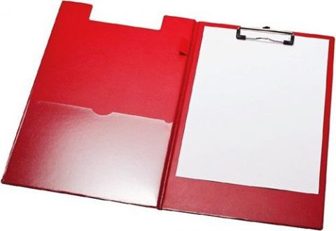 Clipboard Folder A4 – Red | Office Systems Aruba