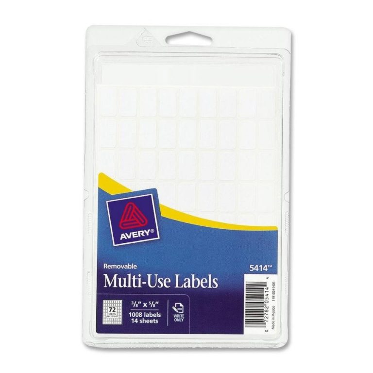 Avery Multi-Use Labels 3/8″ x 5/8″ – White (5414) | Office Systems Aruba