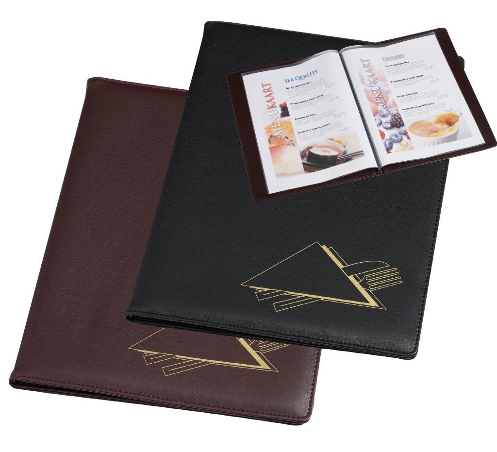 Menu Book 2 Pockets A4 – Burgundy | Office Systems Aruba