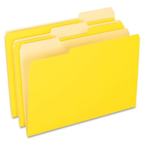 Letter Size File Folder – Yellow | Office Systems Aruba