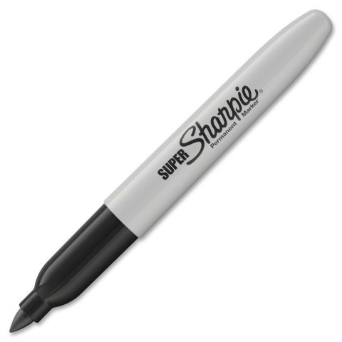 Super Sharpie Permanent Marker – Black | Office Systems Aruba