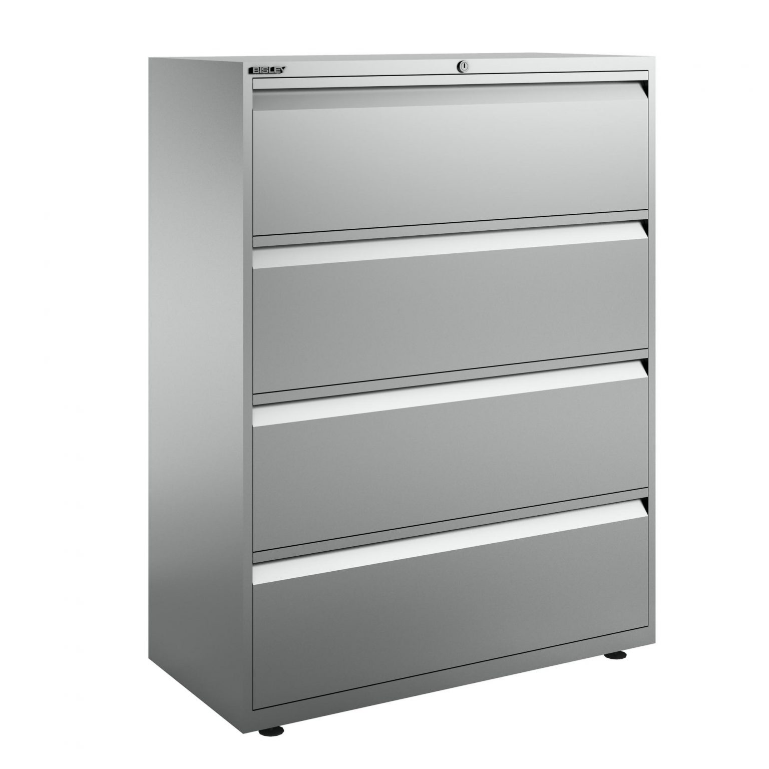 4-Drawer Filing Cabinet Silver | Office Systems Aruba