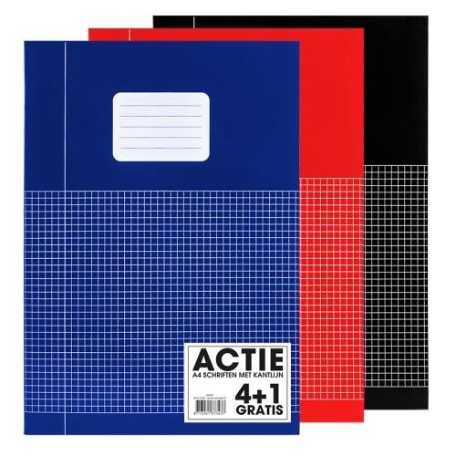 Squared 5mm A4 School Notebooks – Assorted Basic Colors | Office ...